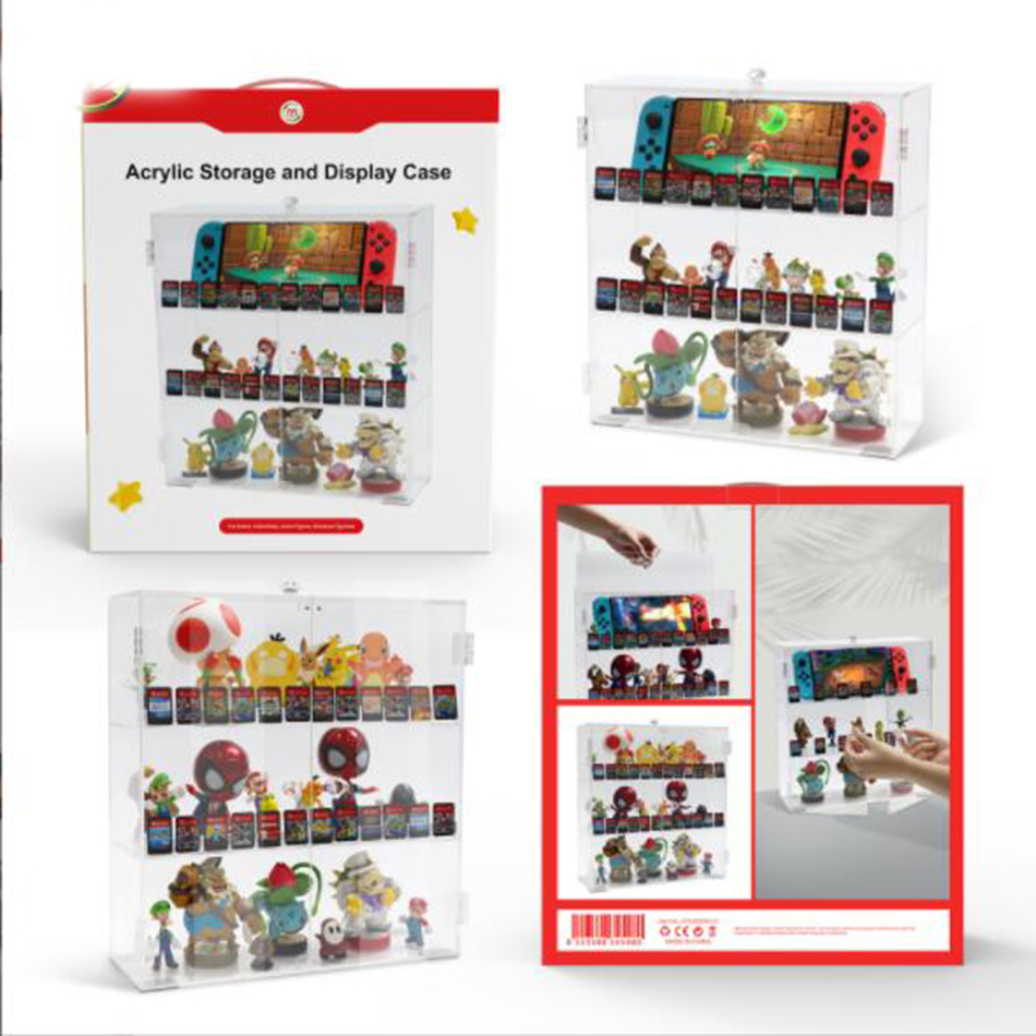 Acrylic Transparent Storage Display Cabinet Game Toys/Switch Console ...