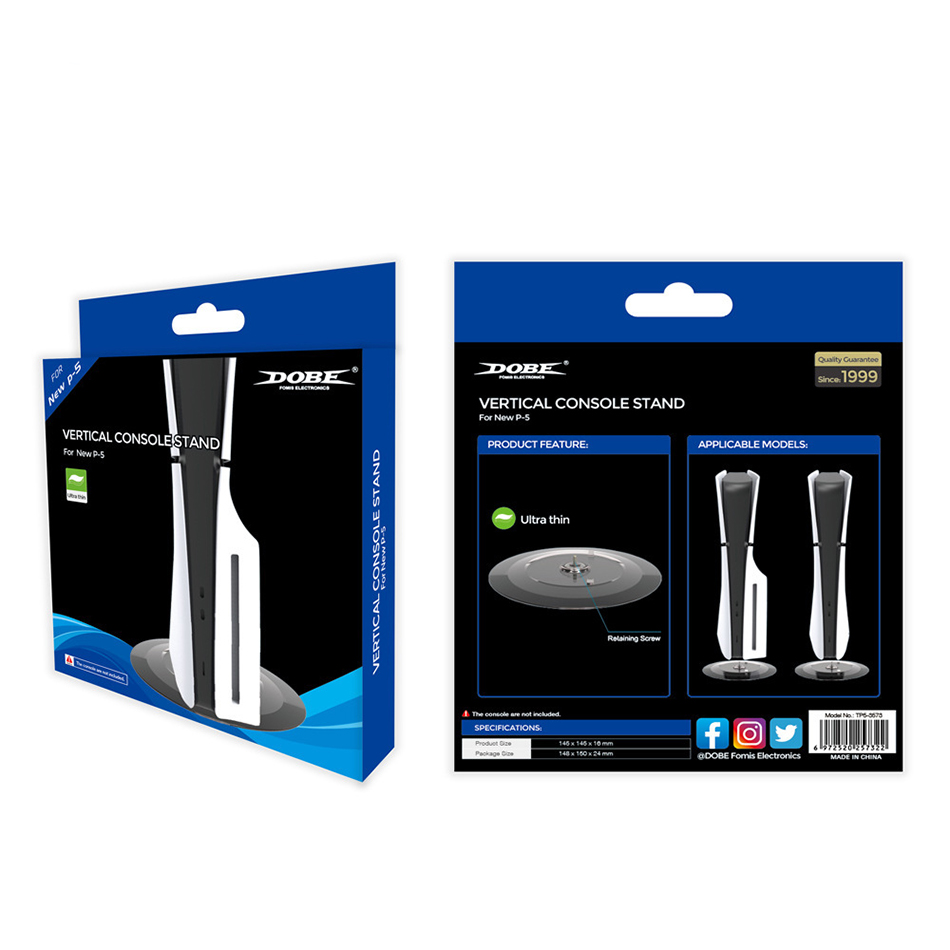 Disc Upright Stand Base Simple Vertical Stand for PS5 slim Game Console ...
