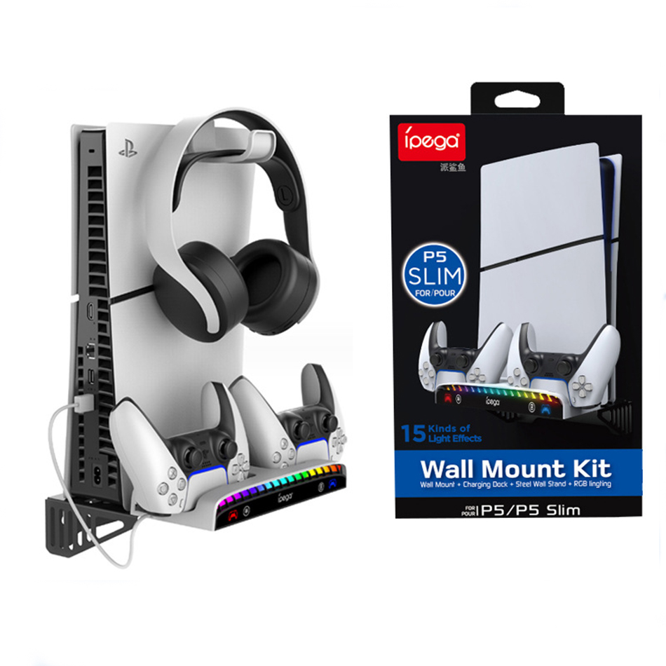 Wall Mount Controller Charging Base Dock Station with Cooling Fan and ...