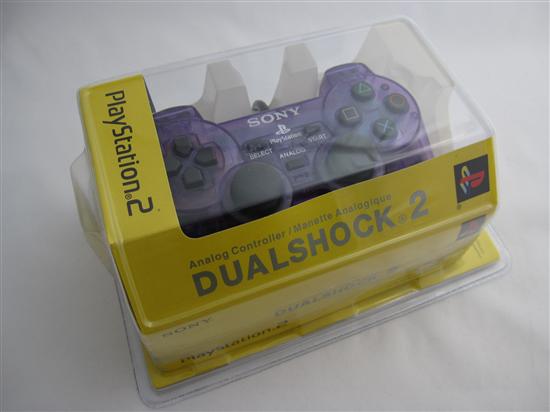Wired Controller Joypad Dualshock 2 Transparent Purple for Sony PS2 ...