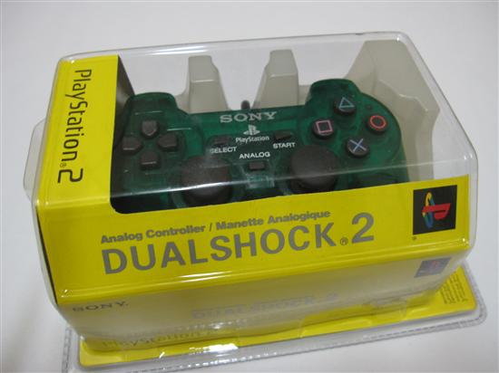 Wired Controller Joypad Dualshock 2 Transparent Green for Sony PS2 ...