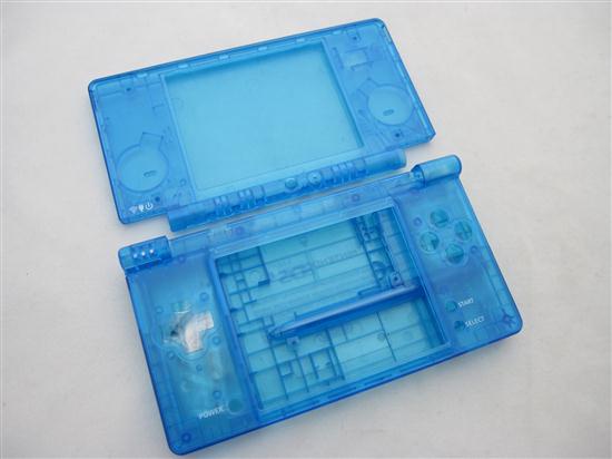 Complete Housing Shell Case Replacement Transparent Blue for Nintendo ...