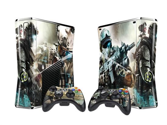 Crystal Epoxy Skin Sticker Colourful for XBOX 360 Slim Console w/ 2 ...