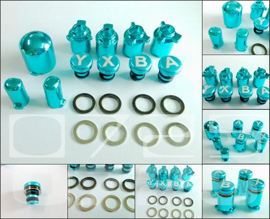 Metal Pro Adjustable ABXY + Guide Buttons for Xbox 360 & Slim ...