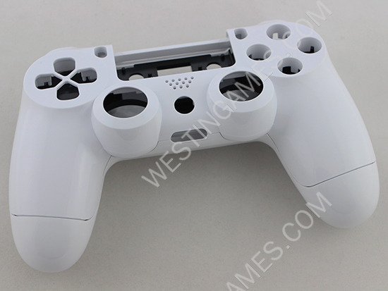 white ps4 controller shell