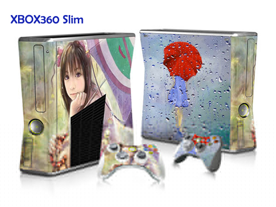 Designer Skin Sticker Colourful for PS3/PS3 Slim XBOX360 Slim XBOX360 E ...