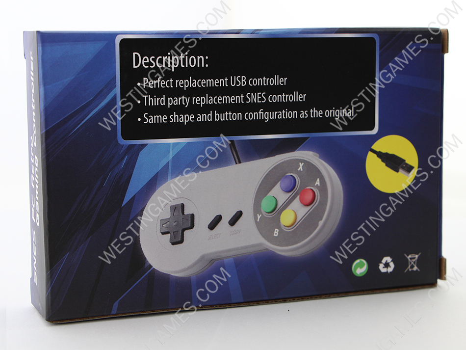 New Super Famicom SFC Snes Controller Gamepad with Packing for PC USB ...