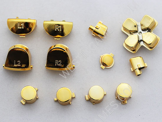 gold ps4 controller shell