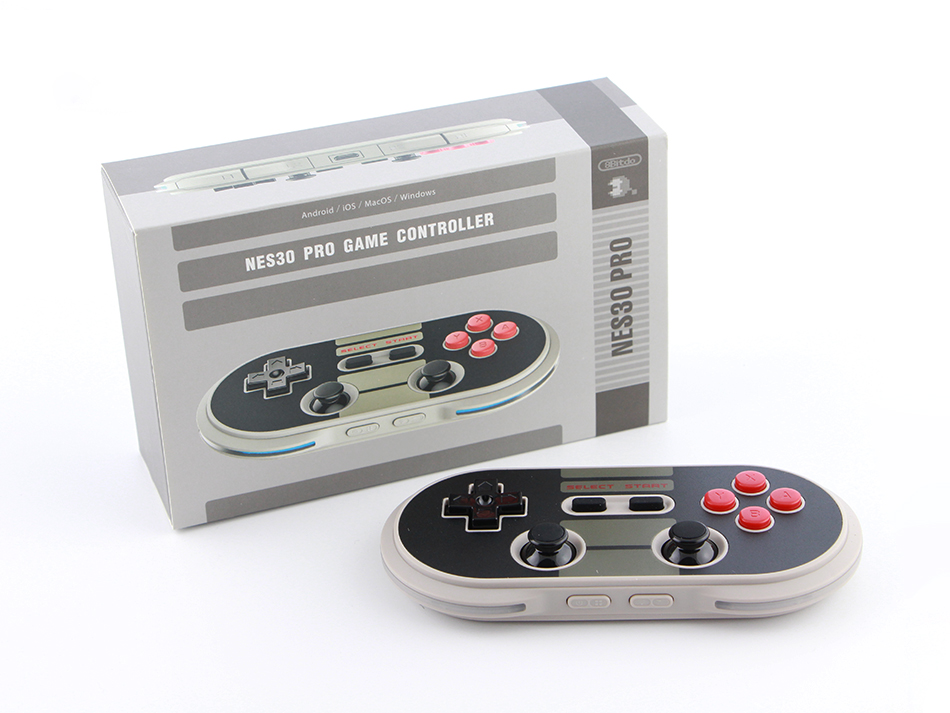 8Bitdo 30th NES30 Pro Bluetooth Wireless Gamepad Controller for Android IOS Mac PC Steam and ...