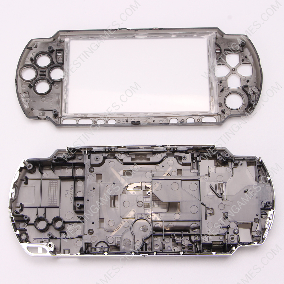 Complete Housing Shell Case Replacement for PSP 3000 Clear Black ...
