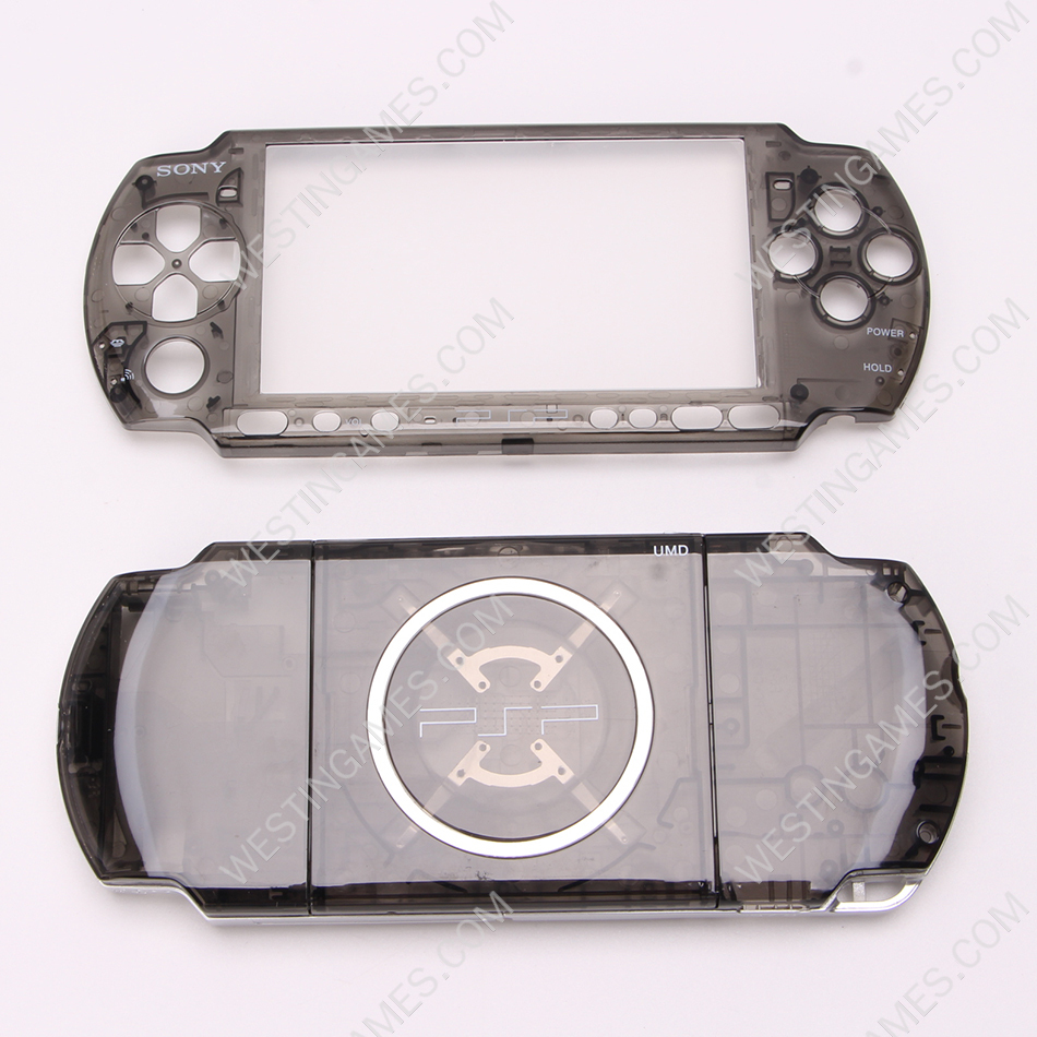 Complete Housing Shell Case Replacement for PSP 3000 Clear Black ...
