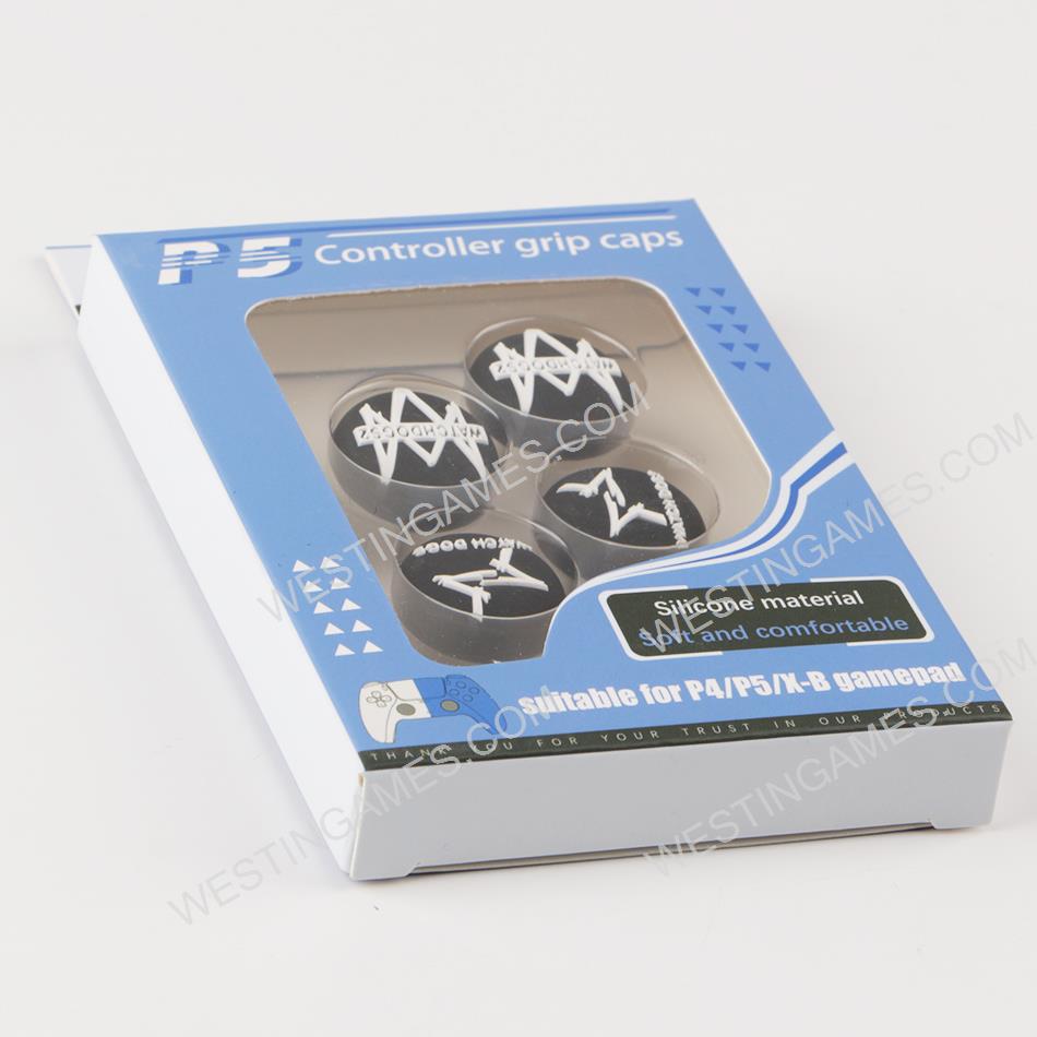 4in1 Silicone Thumb Grips Cap Analog Stick Covers for PS5 Wireless ...