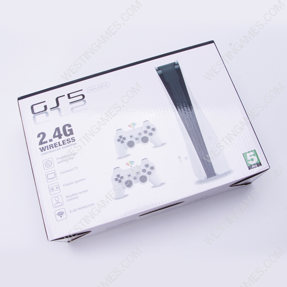 GS5 8 Bit 2.4G Wireless Handheld Game Player 620 Classic Retro Games AV Output TV Gaming Console ...