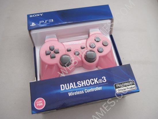 wireless pink ps3 controller